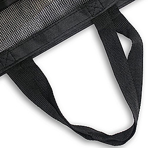 DanziX 2 Pack Portable Mesh Shower Caddy, Quick Dry Shower Tote Bag Hanging Toiletry Bath Organizer with 8 Storage Compartments for Shampoo, Soap and Other Bathroom Accessories - Black, Blue