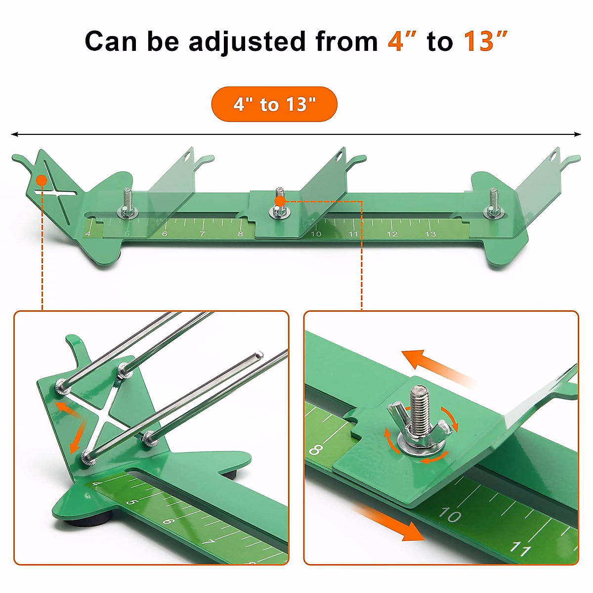Catcan 2 in 1 Paracord Bracelet Jig, Paracord Bracelet Making Kit, Adjustable Length DIY Craft Monkey Fist Jig Tools 4" to 13" with Free Cord and Buckles