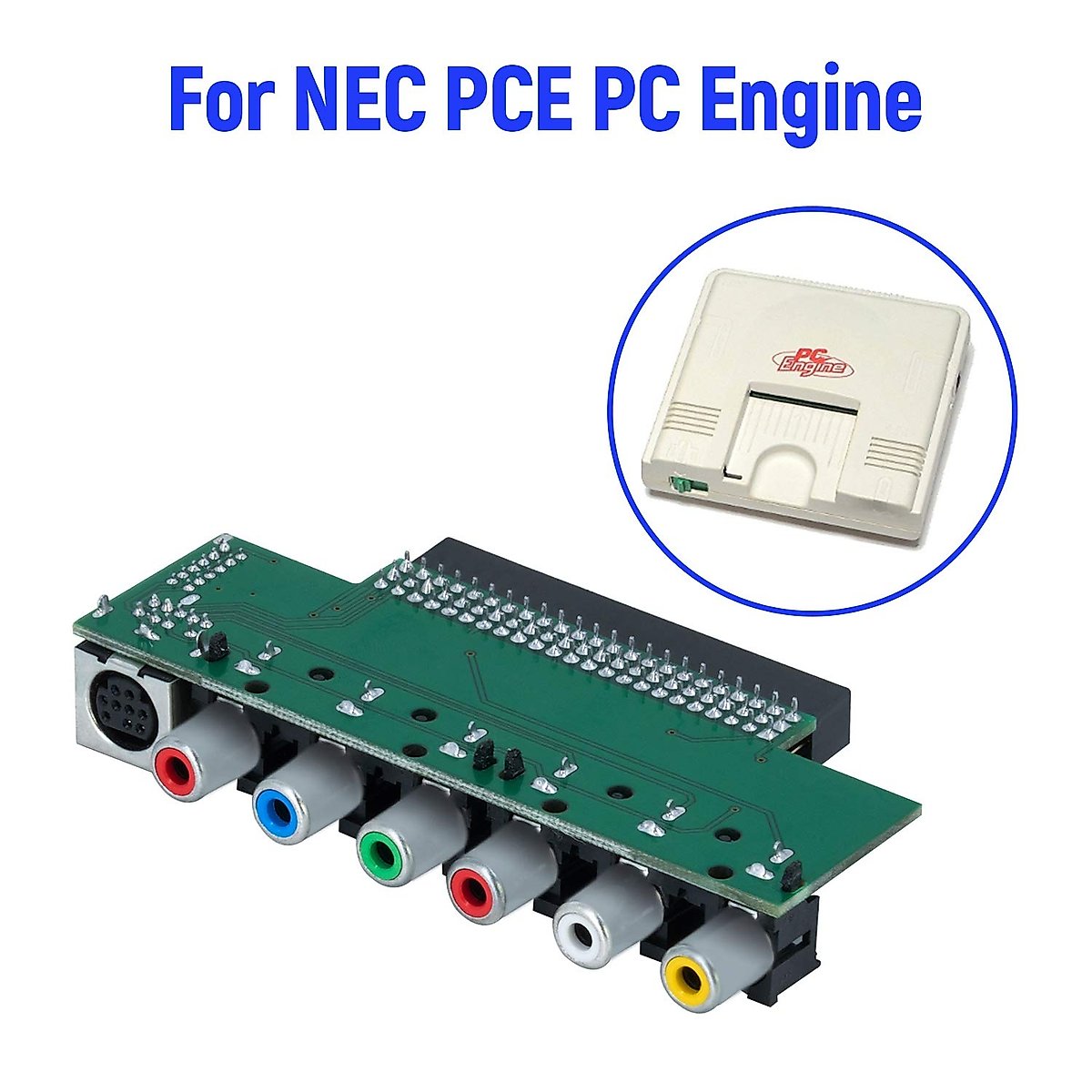 Mcbazel RGBS Video Booster Audio Converter Signal Output PCB Board for NEC PCE PC Engine Grafx
