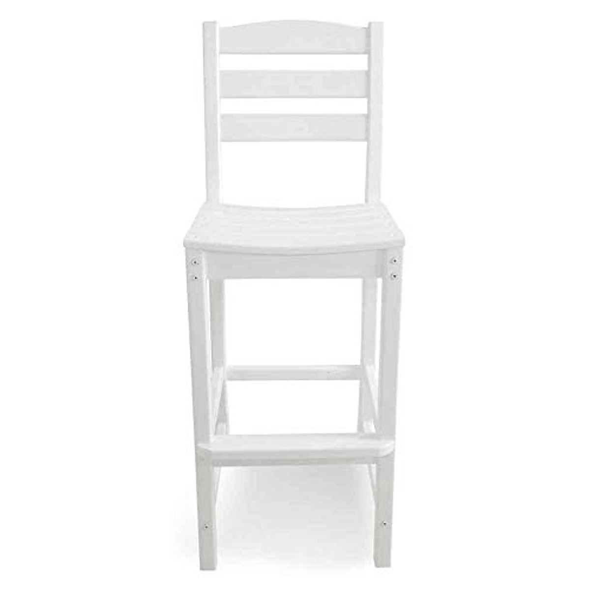 POLYWOOD TD102WH La Casa Café Bar Side Chair, White