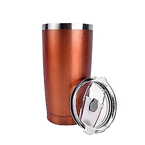SOLLASY Coffee Tumbler 20 oz Tumbler Travel Mug Insulated Stainless Steel Vacuum Tumbler with Lid Water Glasses Cups for Tea Gifts Hot and Cold Iced Beverages Durable Leak-proof Rose
