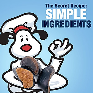 ValueBull New Cheese Stuffed Beef Hooves Dog Chews, 10 Count - Long Lasting Dog Chews, Limited Ingredient Rawhide Alternative, Angus Beef Hoof, Cleans Teeth