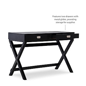 Linon Home Décor Jaycee Black Writing Desk