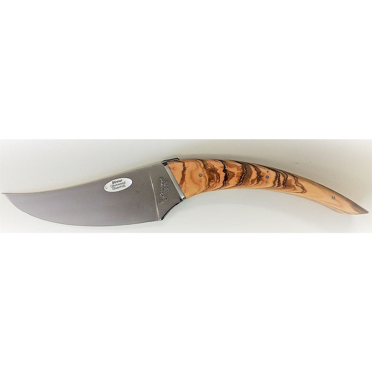 Laguiole en Aubrac Handmade Cheese Knife 'Le Buron' KMF99OLI/LZB1 Olivewood Handle