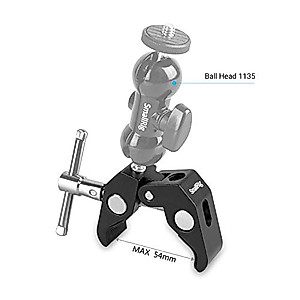 SMALLRIG Super Clamp(2 Pack) Magic Arm Clamp for DJI Ronin, Camera Monitor, LED Light 2058