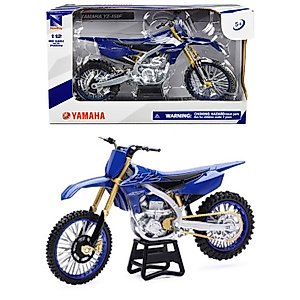 New Ray Toys Motorcycle 1:12 Scale Yamaha YZ450F Dirt Bike, 58313, Multicolor