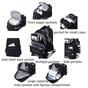 Large Capacity Kids Rolling Backpack Wheeled Elementary School Bag Primary Students Trolley Bookbag for Boys