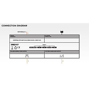 DSE2157 ***Original*** Made in UK | DSENet Output Relay Expansion (8) Module | 8 Additional outputs to The Control System | DSE 2157-01