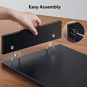 LORYERGO Dual Monitor Stand - Monitor Stand Riser, Adjustable Computer Stand w/Slot for Tablet & Cellphone，Computer Riser w/Big Storage, Dual Monitor Riser for PC, Computer, Laptop, Printer