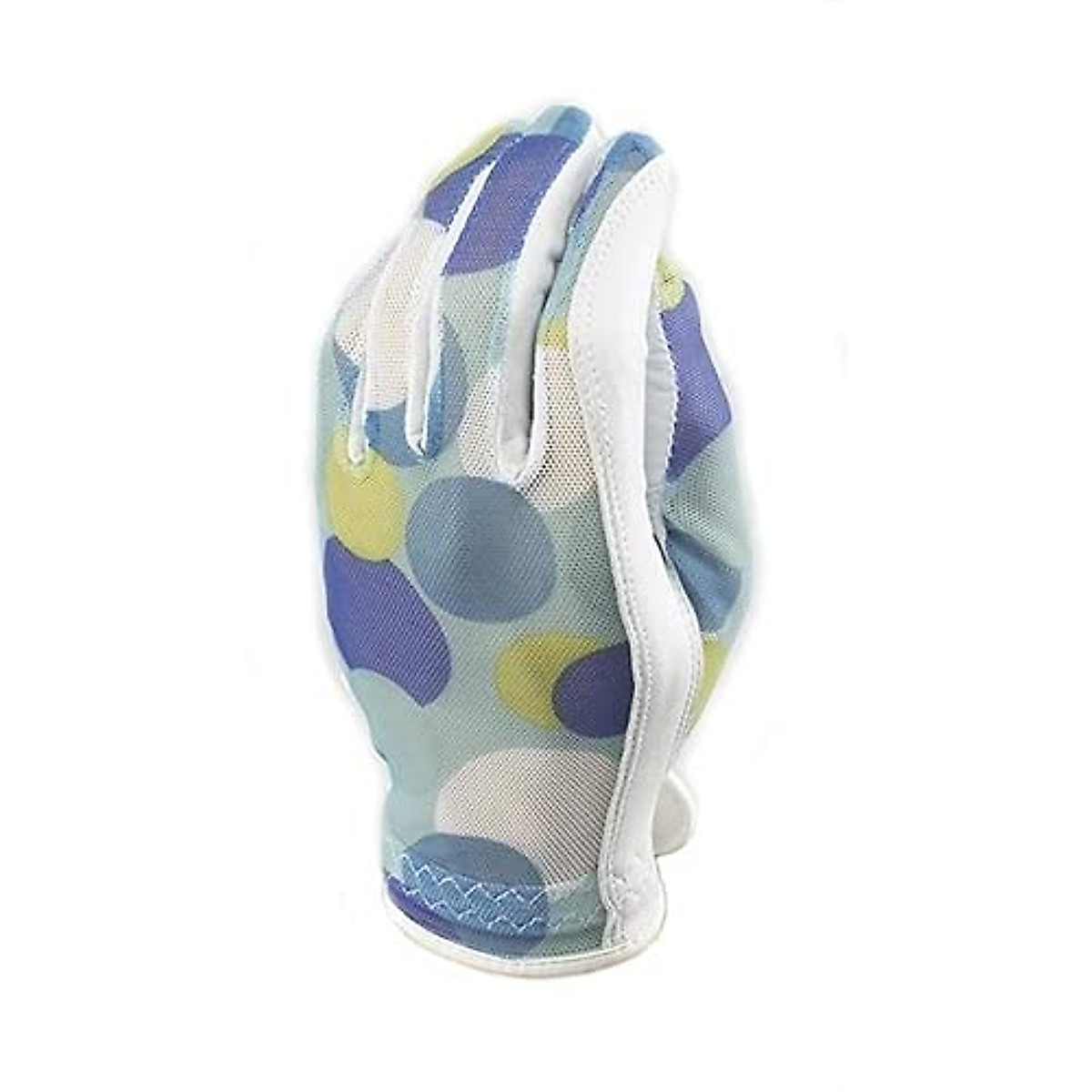 Evertan: Women's Tan Through Golf Glove - Bubblez Large, Green, Blue White