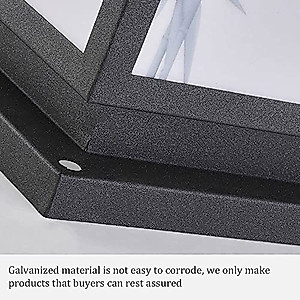 CZLZY Solar Simple Square LED Pillar Lamp Outdoor Post Light Fixtures Waterproof IP54 Courtyard Fence Base Column Light Villa Garden Decoration Landscape Light