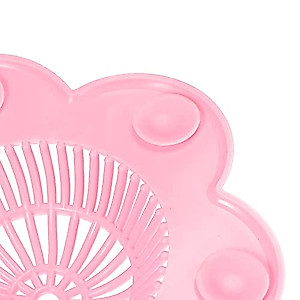 uxcell Kitchen Sink Strainer, Silicone Sink Disposal Stopper Flexible Drain Sieve Hair Catcher Pink 2pcs