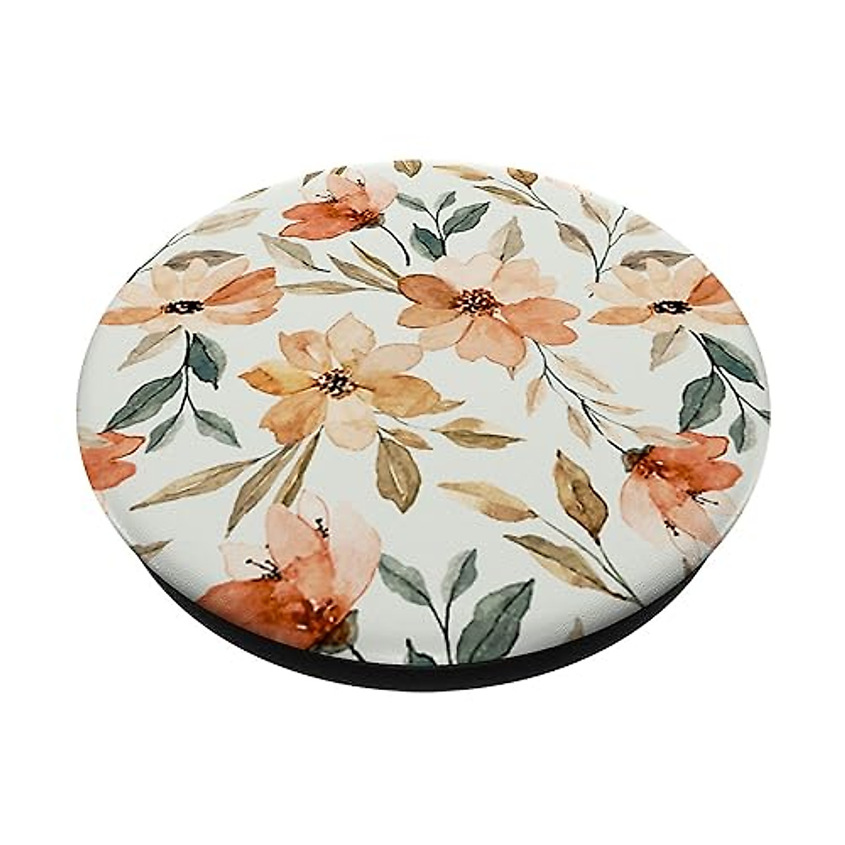 Cute Colorful Garden Botanical Watercolor Floral Pattern PopSockets Standard PopGrip