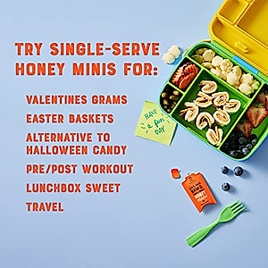 Nate's Honey Minis - Single-Serve 100% Pure, Raw & Unfiltered Honey – 0.49oz Packets, 20ct box