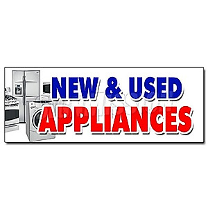 24" New & Used APPLIANCES Decal Sticker Refrigerator Washer Dryer delivery