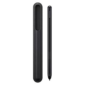 S Pen Fold Edition Compatible Galaxy Z Fold 5 and 4 Phones Slim 1.5mm Pen Tip, 4,096 Pressure Levels, Included Carry Storage Pouch+Tips/Nibs (Pen+Case-Black)