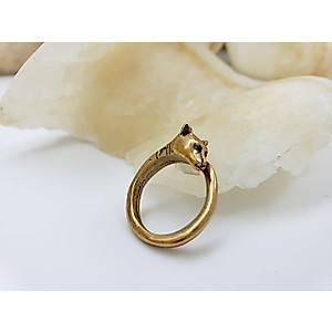 MUSEUM REPRODUCTIONS Egyptian Bastet Cat Ring - Adjustable