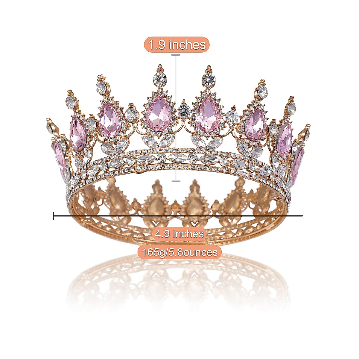 Princess Crowns and Tiaras for Little Girls - Crystal Princess Crown, Birthday, Prom, Costume Party, Queen Rhinestone Crowns