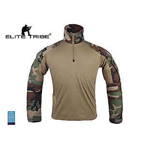 Emerson Airsoft Military bdu Tactical Suit Combat Gen3 Uniform Shirt Pants (Woodland, Large)