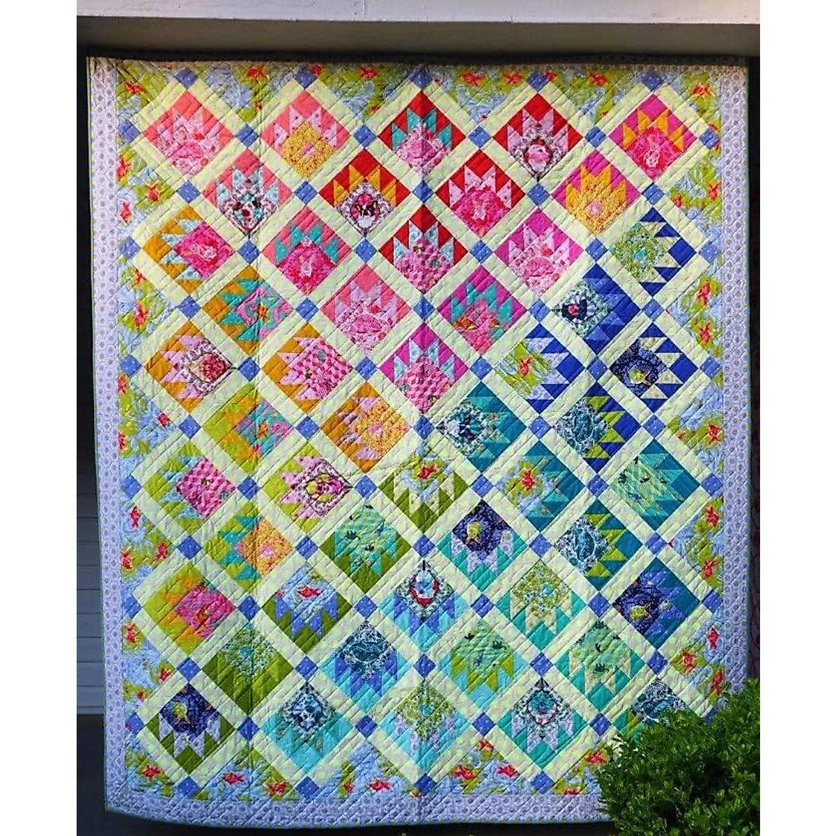 Tula Pink for Free Spirit Besties Treading Water W/Metallic Gold, Fabric by The Yard (Blossom)