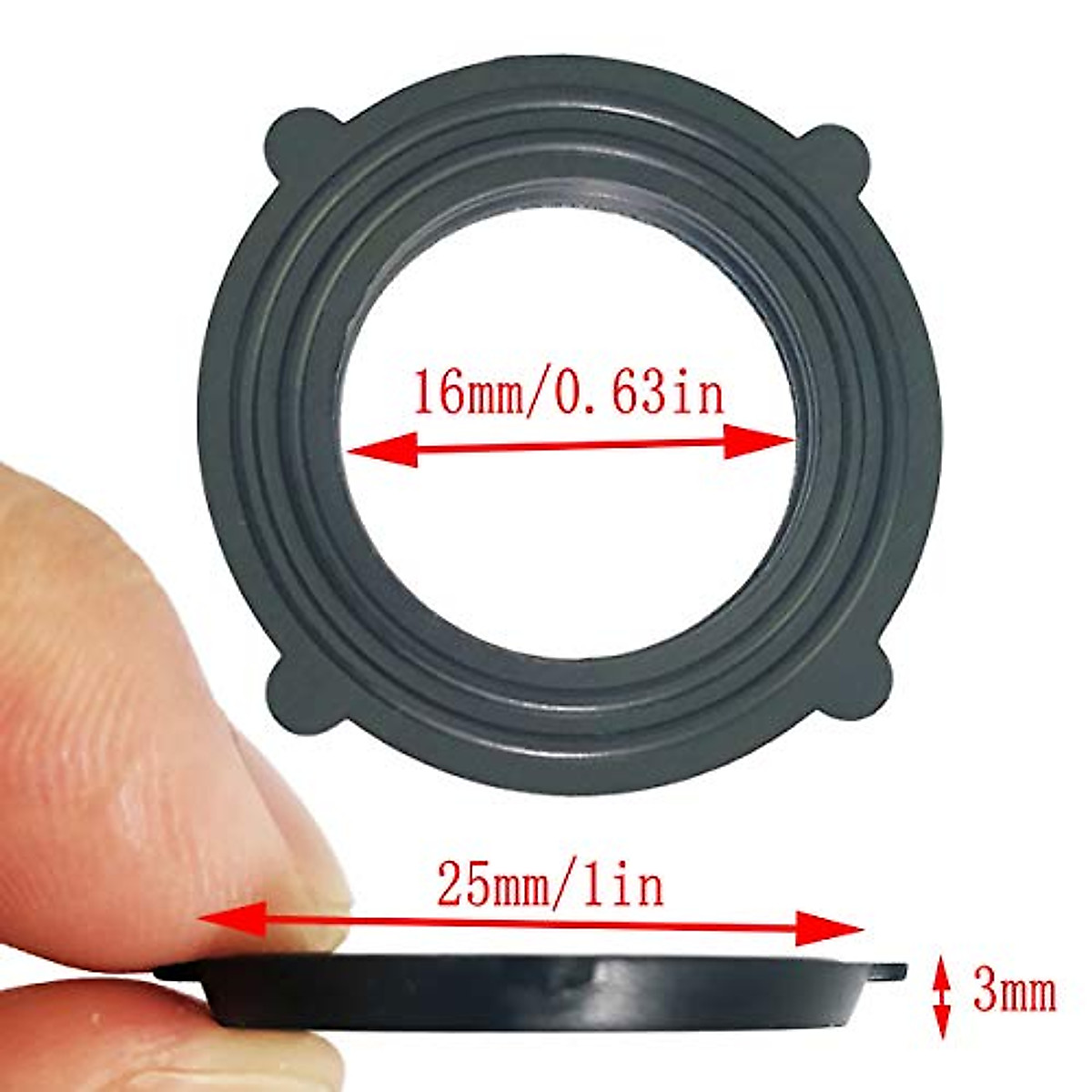 TTSAM Garden Hose Seal Waters Hose Washers Hose Ring, Rubber Hose Gaskets Firmly Set Inside Fittings for Garden Hose and Water Faucet (Pack of 20)