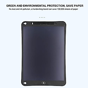 Gaeirt LCD Writing Tablet, Electronic Doodle Board One Click Clear Eye Protection Lightweight 15inch for Kids for Drawing for Doodling(Black, 15 Inch Color Screen)