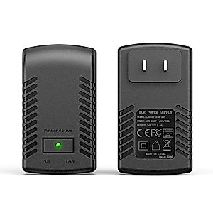 PoE Injector Adapter, Ueevii 24V 100M Ethernet POE Adapter,Suitable for Wireless Bridge