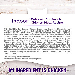 Wellness Natural Pet Food Complete Health Grain-Free Indoor Deboned Chicken Recipe Dry Cat Food, 5.5 Pound Bag