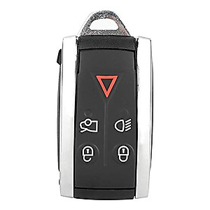 Senyar Car Key Fob, Car Remote Key Fob Shell Case Replacement Fits for Jaguar XF 2009-2012 for Jaguar S-Type 2007-2008 5 Button