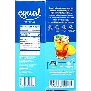 EQUAL 0 Calorie Sweetener, Sugar Substitute, Zero Calorie Sugar Alternative Sweetener Packets, Sugar Alternative, 800 Count