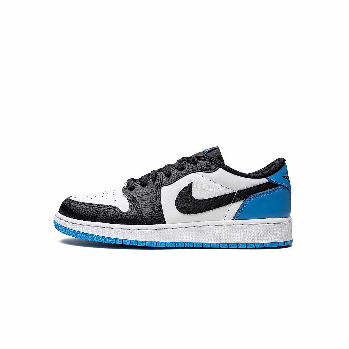 Nike Jordan Youth Air 1 Retro Low OG GS CZ0858 104 UNC - Size 4Y White/Dk Powder Blue-black