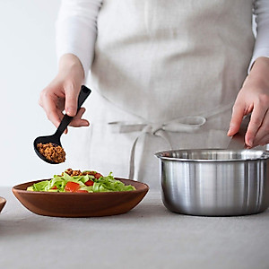 MUJI Silicone Cooking Spoon Small 25cm Black