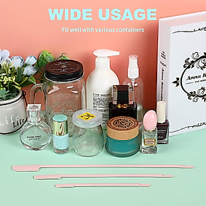 9 Pieces 3 Sizes Silicone Spatula for Beauty and Kitchen Silicone Makeup Spatula Silicone Bottle Scraper Spatula Lotion Spatula for Girls and Women (Pink)