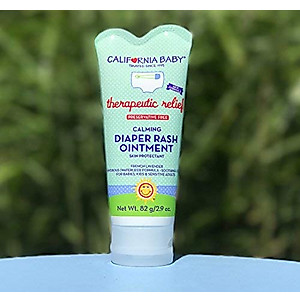 California Baby Calming Diaper Rash Cream | Zinc Oxide Ointment | 100% Bio-Based | Calming Lavender Scent | Hypoallergenic | Soothing Diaper Rash Cream For Baby | 82 g / 2.9 oz.