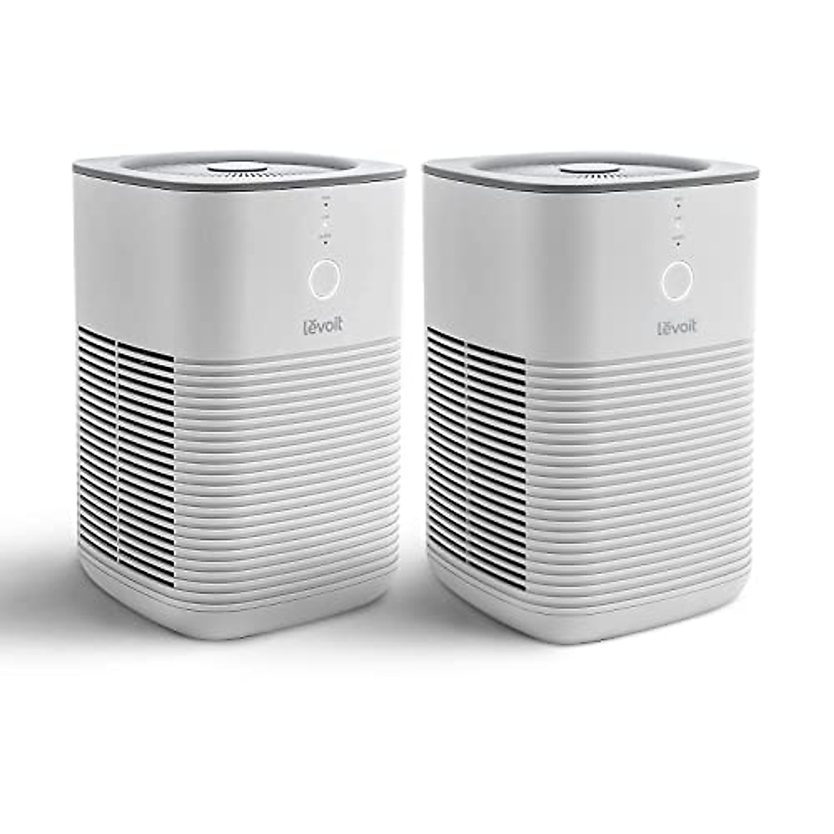 LEVOIT Air Purifier, 2 Pack, White & Air Purifiers for Home Large Room, H13 True HEPA Filter Cleaner with Washable Filter, Vital 100, White