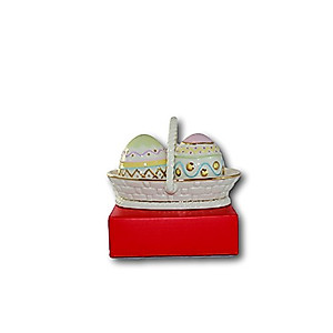 Lenox Easter Egg Salt and Pepper with Basket