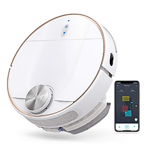 eufy RoboVac L70 Hybrid, The Cleaner, iPath Laser Navigation, 2-1 in Sweeping and Mopping, wi-fi, pa 2200 Strong Suction, Quiet, Self Charging,Ideal for Hardwood Floors,White (Renewed)