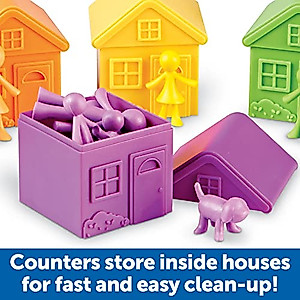 Learning Resources All About Me Sorting Neighborhood - 42 Pieces, Ages 3+ Toddler Social Emotional Toys, Fine Motor & Sorting Skills, Montessori Toys, Preschool Learning Toys,Back to School Gifts