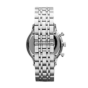 Emporio Armani Men's Two-Hand Silver Stainless Steel Bracelet Watch (Model: AR1648)