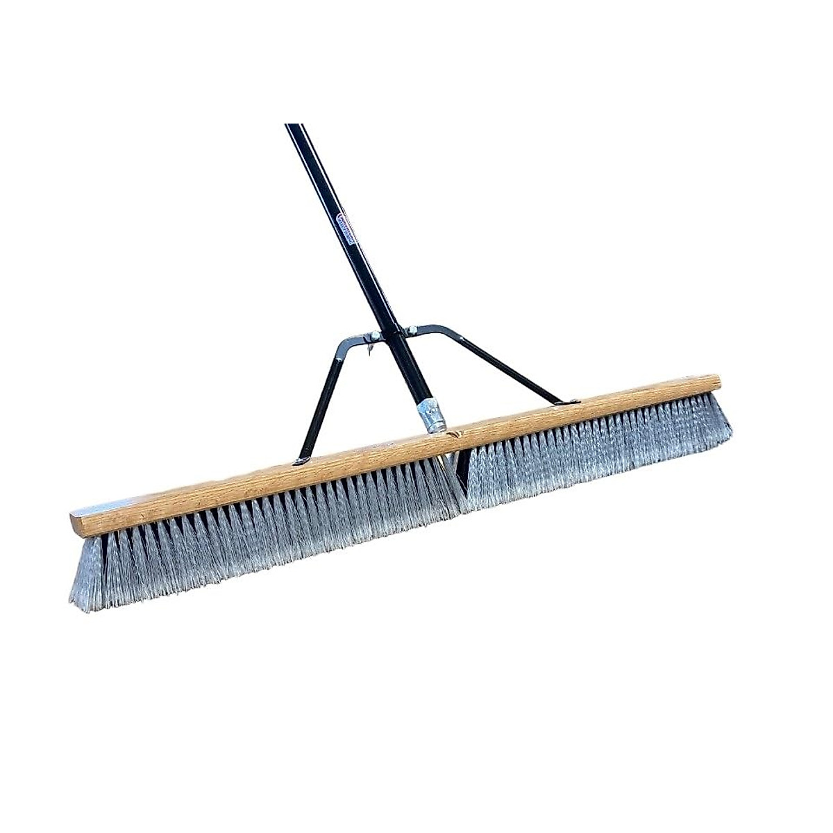 American Select Tubing Pbma36004 Heavy Duty 36" Multi-Surface Push Broom with Silver/Black Handle