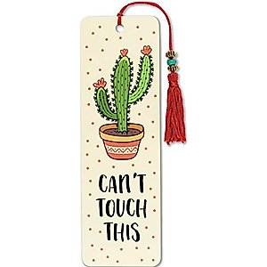 Can't Touch This Beaded Bookmark