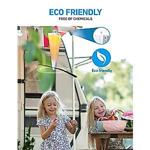 COBY Fly Repellent Fan, Outdoor & Indoor Fly Fan, Eco-Friendly Portable Fly Catcher with Soft-Touch Blades