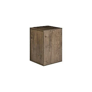 MAXCBD Nightstand Bedside Table Drawer Cabinet Wooden File Cabinet 2 Drawers Vertical Metal Frame Durable Sturdy Ertical Filing Cabinet with 2 Drawer Metal Frame Storage Tower Dresser