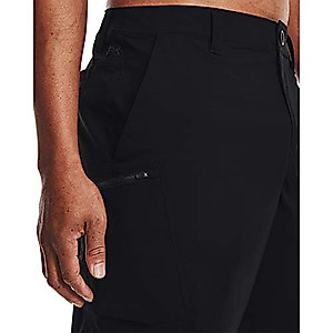 Under Armour Fish Hunter 8-inch Cargo Shorts, Black (001)/Black, 36