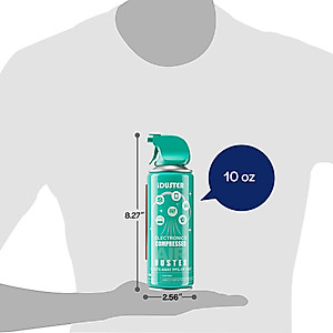 Compressed Air Duster Cleaner for Keyboard - iDuster Air Cans for Cleaning Dust, Hairs, Crumbs, Scraps for Laptop Computer Jewelry Camera, 3 Packs