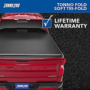 Tonno Pro Tonno Fold, Soft Folding Truck Bed Tonneau Cover | 42-109 | Fits 2014 - 2018, 2019 Ltd/Lgcy Chevy/GMC Silverado/Sierra 1500 5' 9" Bed (69.3"), Black