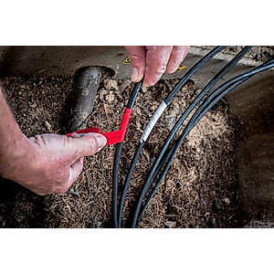 3M Temflex Multi-Purpose Vinyl Electrical Tape 165, Red, 3/4 in x 60 ft (19 mm x 18 m), 10 Roll Pack