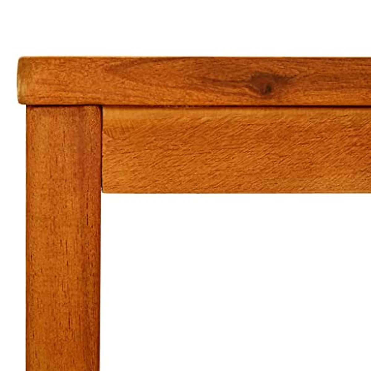 GOLINPEILO Solid Acacia Wood Side Table with a Bottom Shelf, Wooden Side Table End Table Couch Table for Living Room Home, Office 19.7" x 13.8" x 17.7" -AA