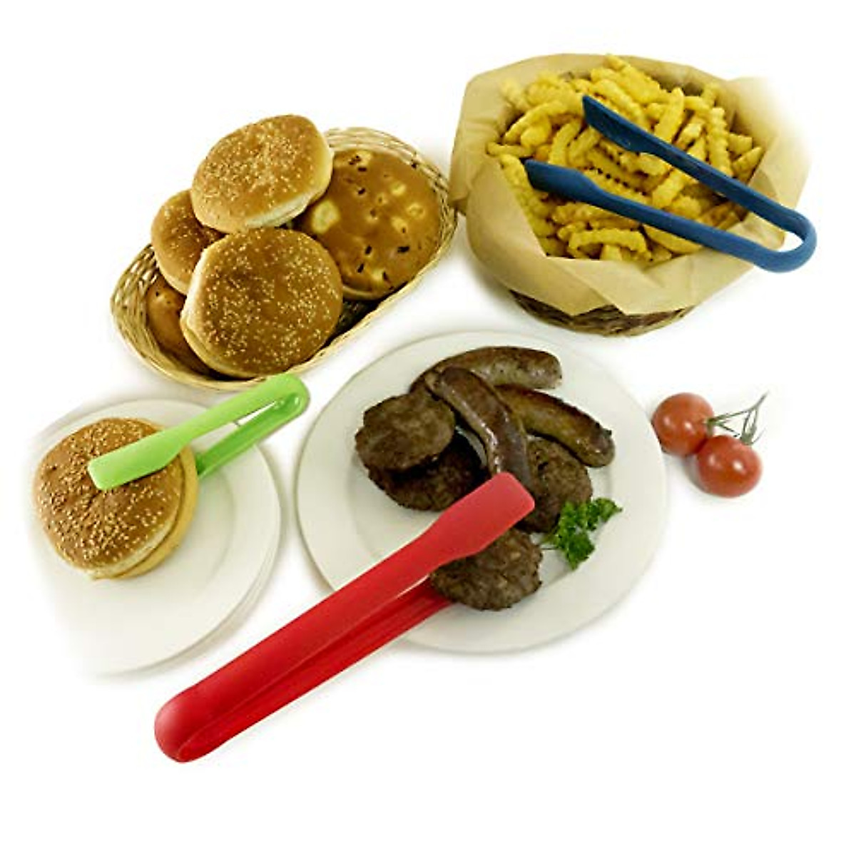 Norpro , 10" x 8" x 6", Multi Colored Set of Tongs