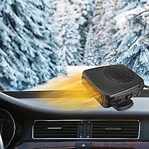Paddsun 12V DC Portable Car Heater, 150W Anti-Fog Heating Fan Defroster Demister Car Amplifier Cooling Fans for Car SUV Truck Rv Trailer